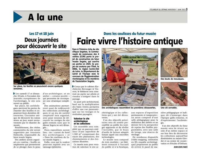 Segeta à travers le regard de la presse locale | CC4V